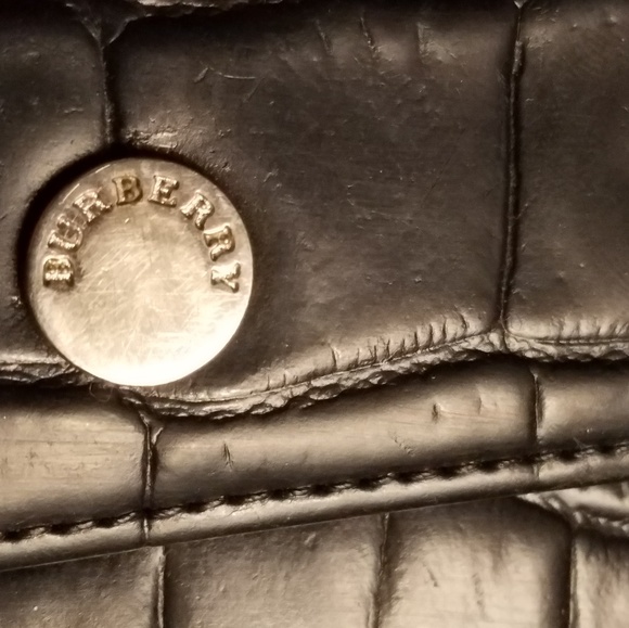 Burberry | Bags | Burberry Authentic Black Leather Wallet | Poshmark